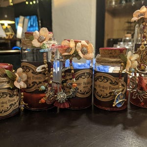 Hearts Apothecary Label, Love Potion Labels Blank Digital Printable ...