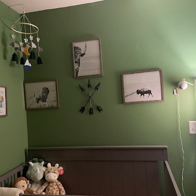 Custom Bison Print Set of 3, Western Prints, Bison Print, Buffalo Wall ...