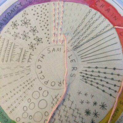 Color Wheel Embroidery Sampler by Dropcloth - Etsy