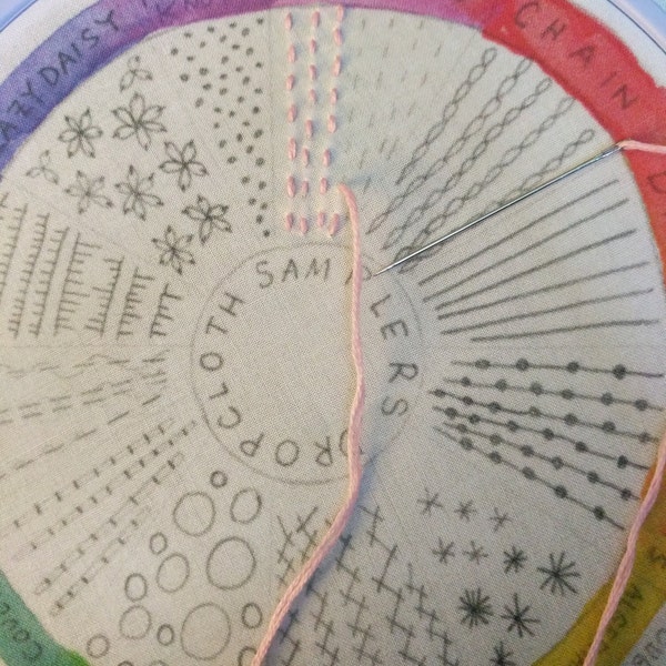 Color Wheel Embroidery Sampler by Dropcloth - Etsy