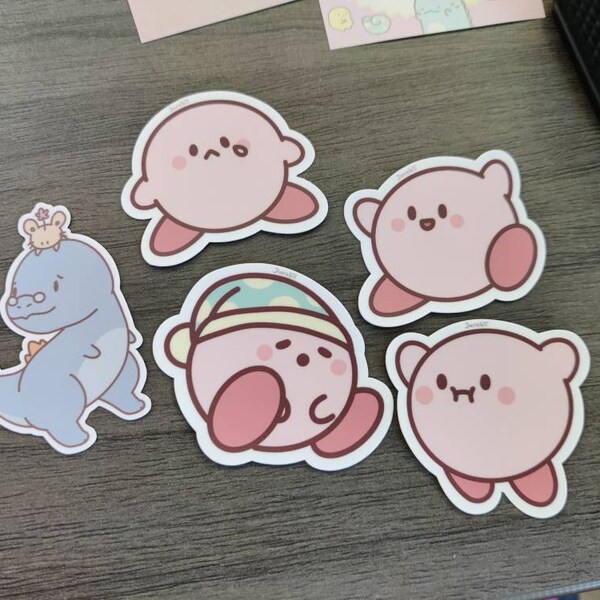 Kirby Vinyl Stickers - Etsy
