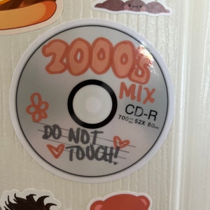 2000s CD Mix Sticker Sticker for Millennials - Etsy
