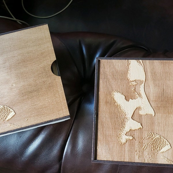 Wooden CD/DVD Case - Custom Engraved for Weddings, Band Merchandise and ...