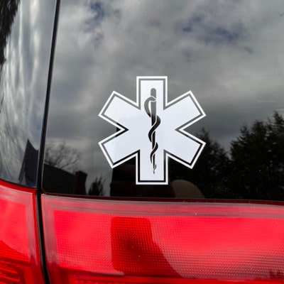 EMT Logo Vinyl Decal Emergency Medical Technician Decal EMT - Etsy