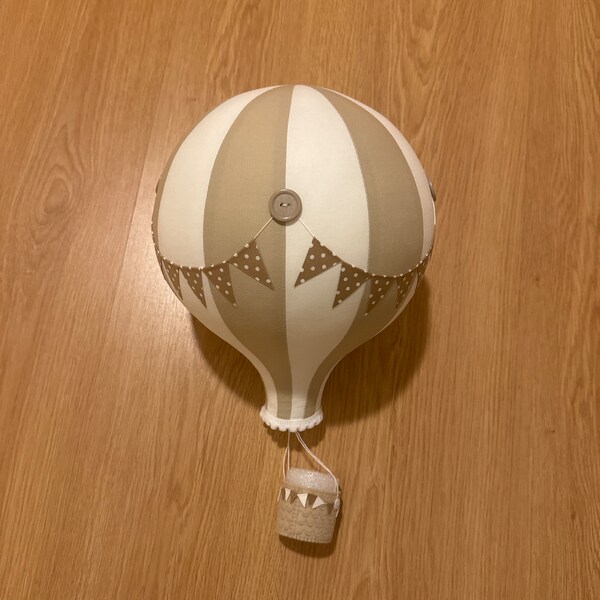 BIG Hot Air Balloon Nursery Decor, Travel Theme, Hot Air Balloon Retro ...