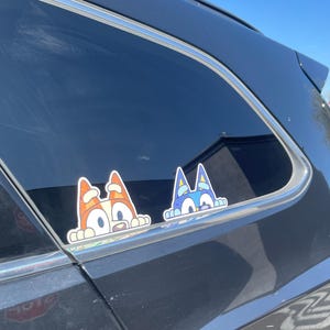 Bluey Friends Holographic Sticker Water Resistant Sticker Water Bottle ...
