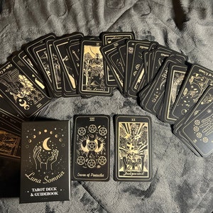 Luna Somnia Tarot Deck With Guidebook & Box 78 Cards Full - Etsy