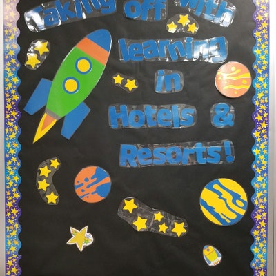 Multiple Piece Space Bulletin Board, Classroom Bulletin Board Set ...