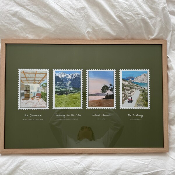 Personalised Favourite Place Wall Art Bespoke Travel Memories Custom ...