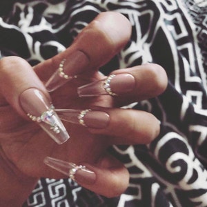 Bright Red Fake Nails Extra Long Curved False Nails Hand - Etsy