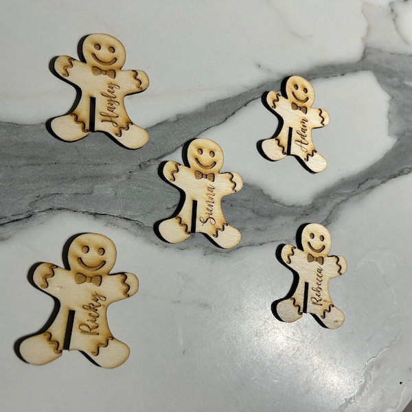 Christmas Place Settings Favour Christmas Table Decorations Gingerbread ...