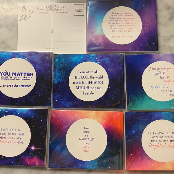 The Pledge of Kindness to Help Others Rainbow Postcard 20-card Pack ...