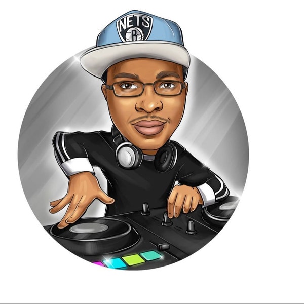 DJ Logo - Custom Portrait for Your Business Logo / Deejay Logo / Custom ...