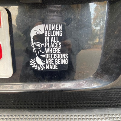 RBG Decal, Car Decal, Ruth Bader Ginsberg Car Decal, RBG Decal, RBG Car ...