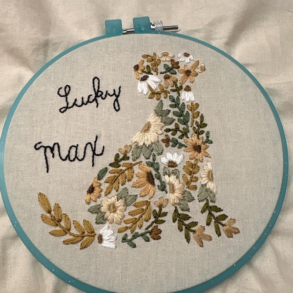 Animal Embroidery PDF Pattern | Petal Paw | Petal Pet Digital Design - Etsy