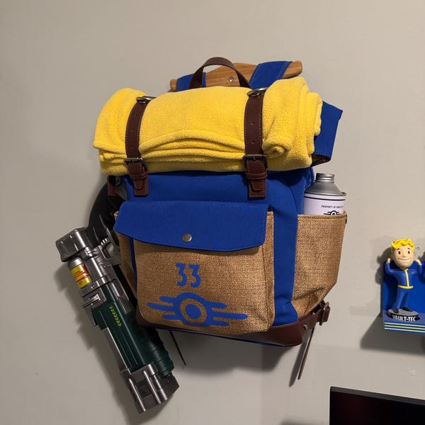 Shoulder Rack / Wall Mount Backpack Rack / Sustainable Wood Furniture ...