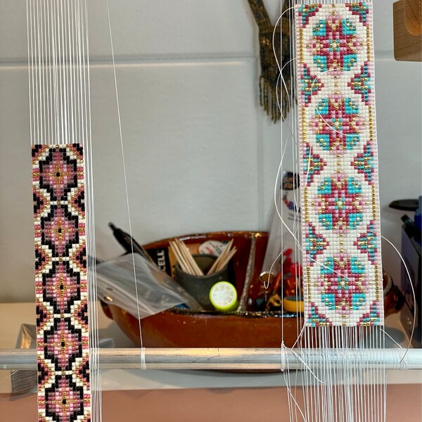 Bead Loom Pattern AZURE Design - Loom Bracelet - PDF Instant Download ...