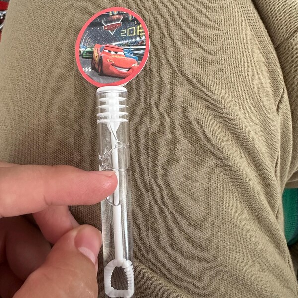 5 Cars Bubble Wands - Cars Favors - Bubbles Favors - Cars Loot Bags ...