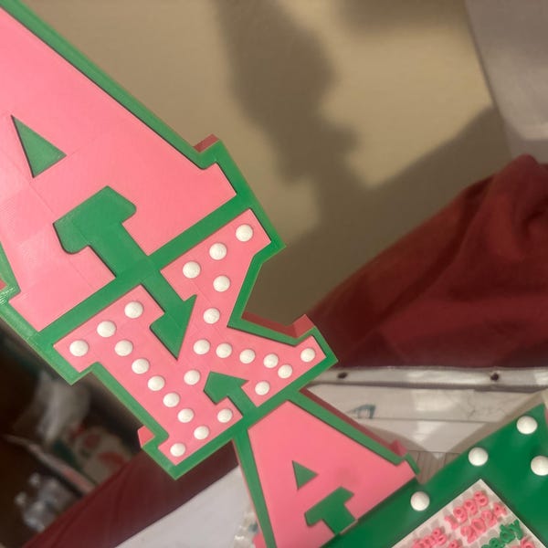 Alpha Kappa Alpha Sorority Plaque – Custom Name Greek Letter Dorm Decor ...
