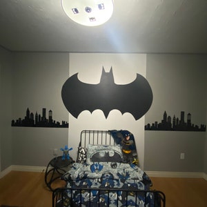 Skyline Wall Decal Skyscraper Wall Decal Sticker City Wall - Etsy