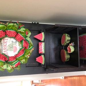 Wood Watermelon Decor - Etsy