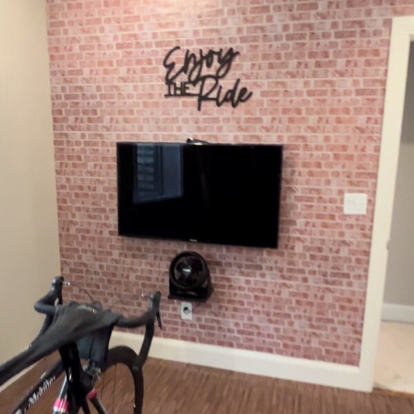 Enjoy the Ride Wood Cutout Sign, Enjoy the Ride Sign, Cycling Room Sign ...