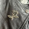 Black Rose Pin - Etsy