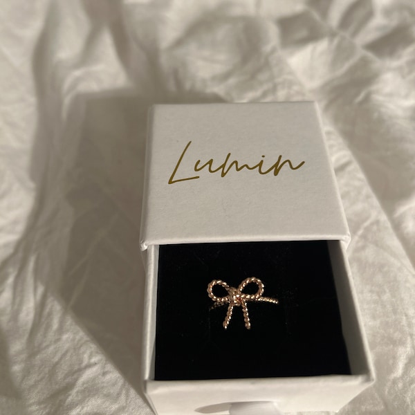 Bow Ring, Bow Tie Ring, Ribbon Ring. Gold Bowtie Ring, Friendship Ring, Dainty Bow Ring, Twist ...