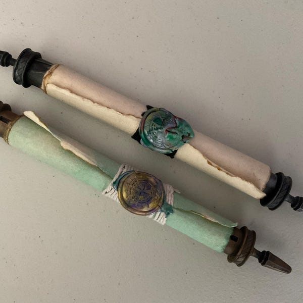 Hand Drawn Spell Scroll L Costume L Renfaire L Tabletop Role Playing L ...