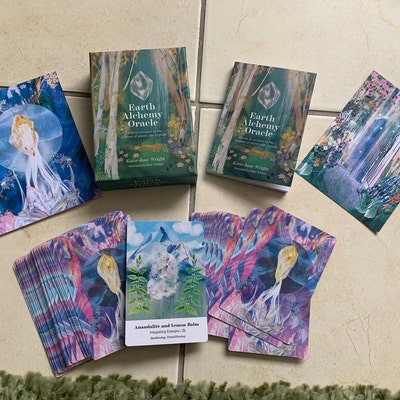 Earth Alchemy Oracle Deck With Plants, Flowers and Crystals, Botanical ...