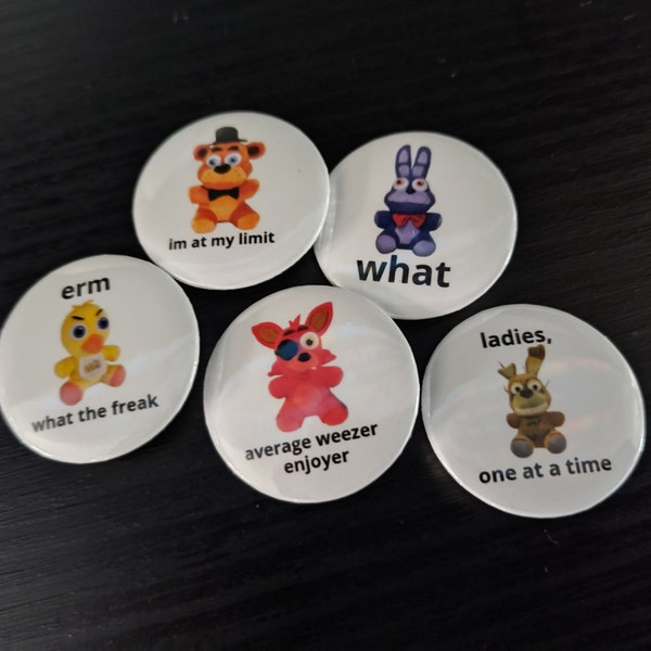 Five Nights at Freddy's 2 FNAF Meme Pins Plushie Meme Pins - Etsy