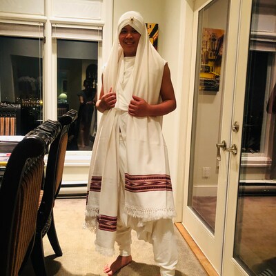 White Shawl Ritual Robe Ceremony Robe Kimono Robe Robe - Etsy