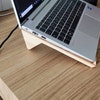 Wooden Laptop Riser for Desk, Wood Laptop Stand, MacBook Stand, Laptop ...