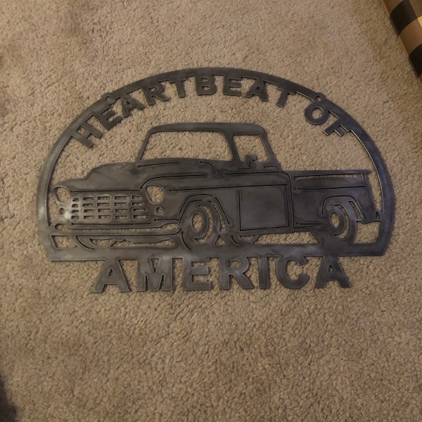 1955 1956 Classic Truck Garage Metal Sign - Etsy