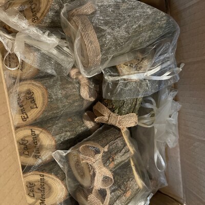 Rustic Wedding Table Numbers Engraved Wooden Log Table Numbers Boho ...