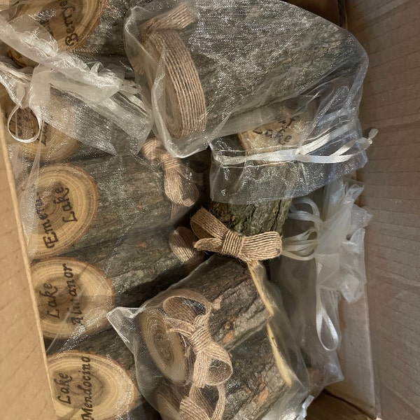 Rustic Wedding Table Numbers Engraved Wooden Log Table Numbers Boho ...