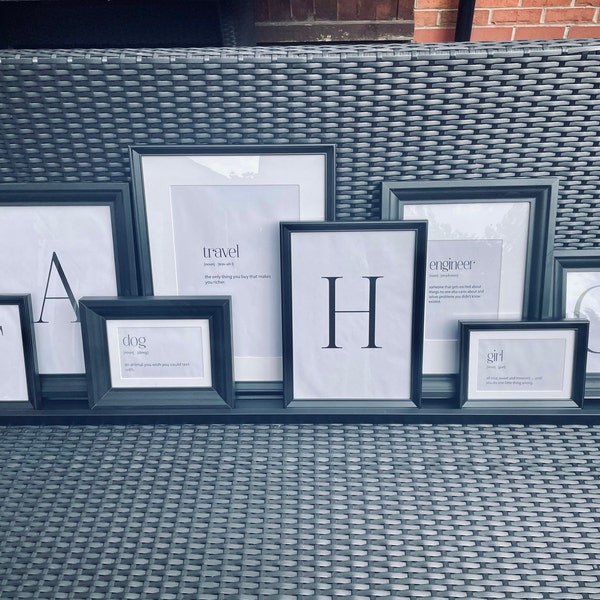 Letter H Wall Decor, Letter H Print, Letter H Real Foil Gold Poster ...