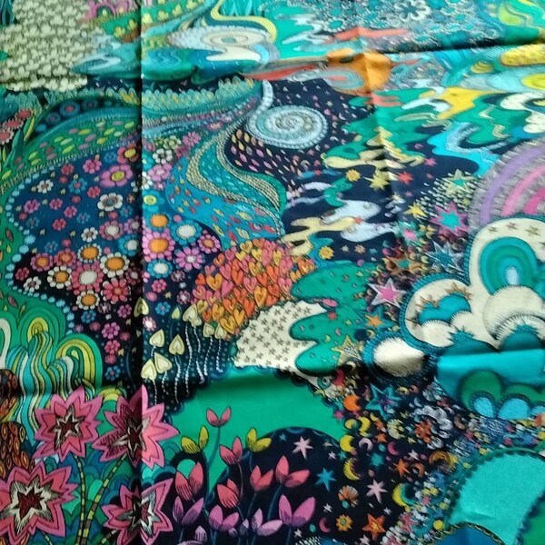 Cosmo Textile Company Sakana Koi in Blue 100% Cotton Japanese Made ...