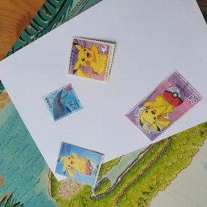 Red Used British 4d Machin Postage Stamps All off Paper for - Etsy