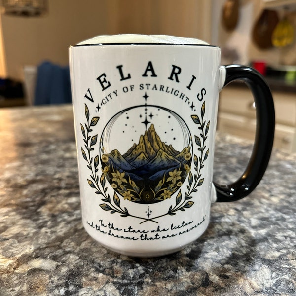 Velaris Mug 15 Oz ACOTAR Mug, Sarah J Maas Mug, Velaris Coffee Mug ...