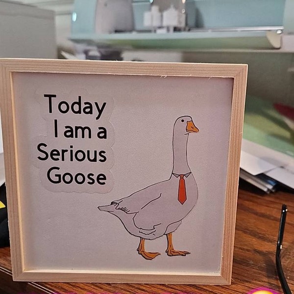 Serious Goose, Funny PNG - Etsy