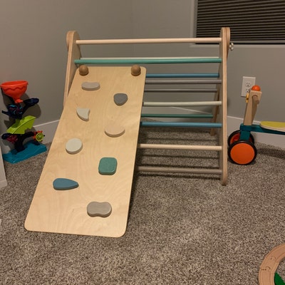 Climbing Triangle and Climbing Wall 2in1, Climbing Triangle, Montessori ...
