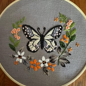 Ocean Waves Hand Embroidery Pattern, Beach Embroidery Pattern, Ocean ...