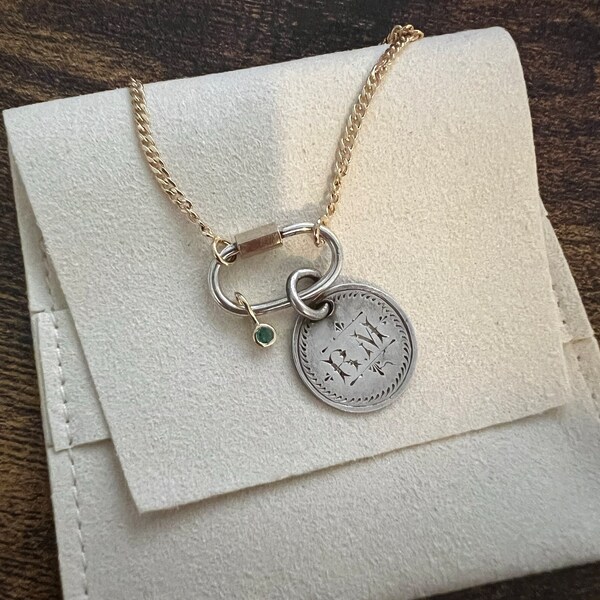 Victorian WJ Love Token Charm - Etsy