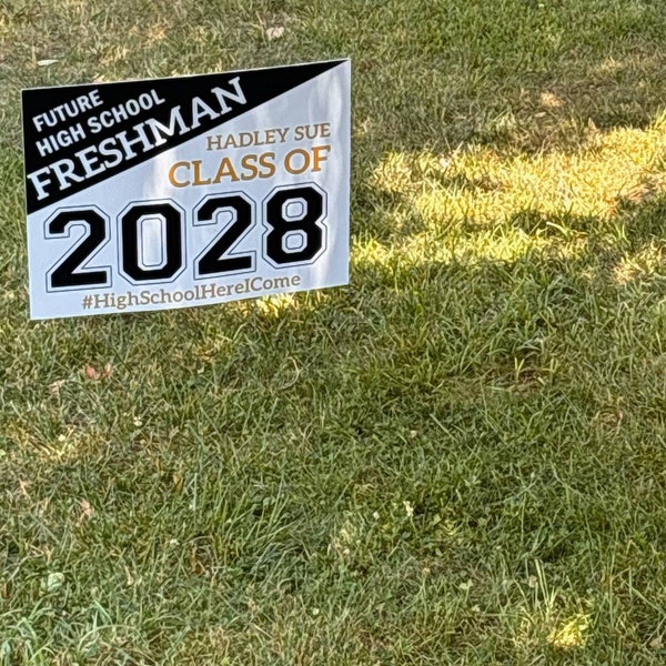 8th Grade Signs, Graduation Yard Sign, High School Graduation Lawn ...