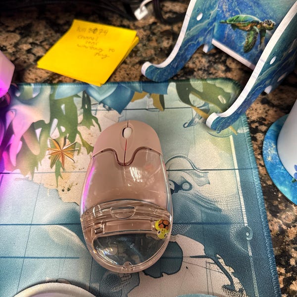 Penguin Aqua Mouse – Frutiger Aero Y2K - Etsy