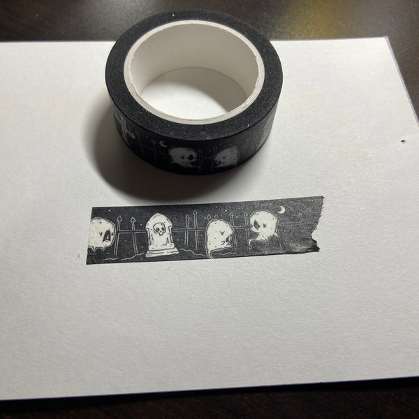 Graveyard Haunts Ghost WASHI Tape - Etsy