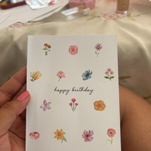 Cocktail Grid Birthday Card Minimal Cocktail Birthday Card - Etsy