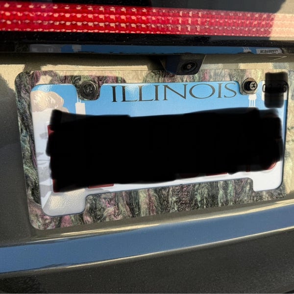 Pearl Acrylic License Plate Frame, Pink and Red Frames, 12x6" Frames ...