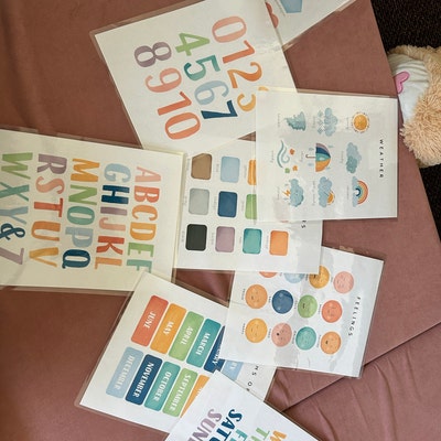 Numbers Flash Cards, Preschool Counting Flash Cards, Count and Clip ...